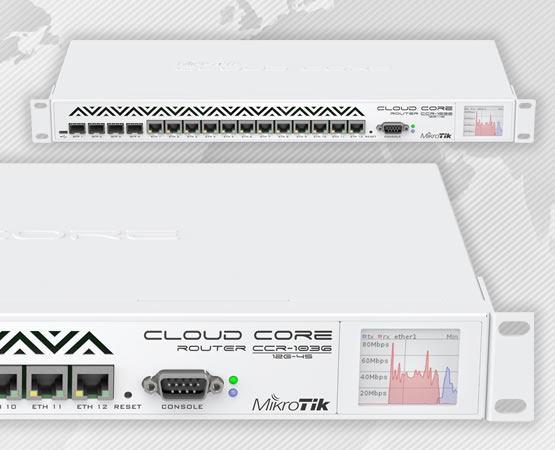 Mikrotik CCR1036-12G-4S-EM CloudCore Profesyonel Router 16GB RAM